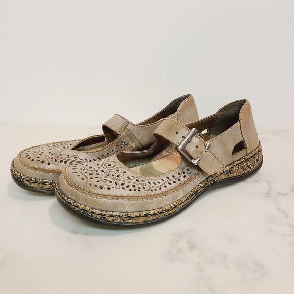 Rieker | Shoes | Rieker Shoes Antistress Lazer Cut Out Mary Jane Flat ...
